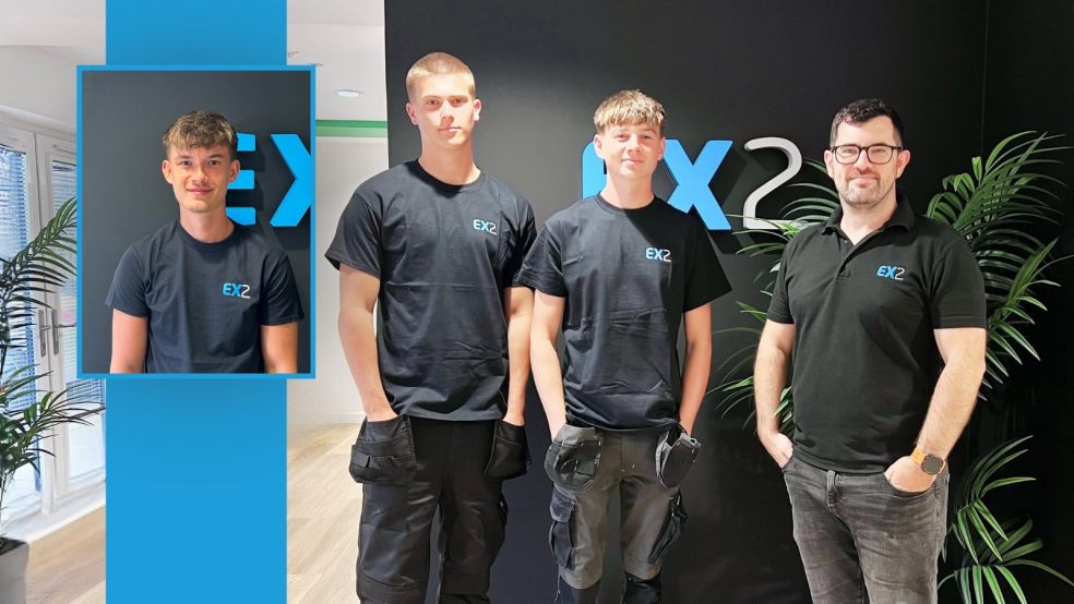 EX2 Group welcomes new apprentice electricians from Exeter College | The Exeter Daily